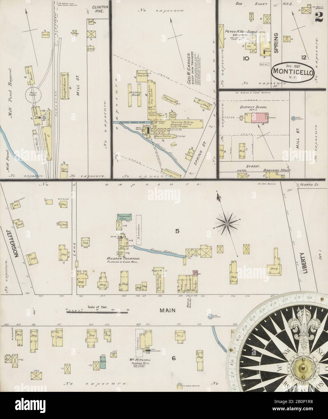 Monticello map hi-res stock photography and images - Alamy