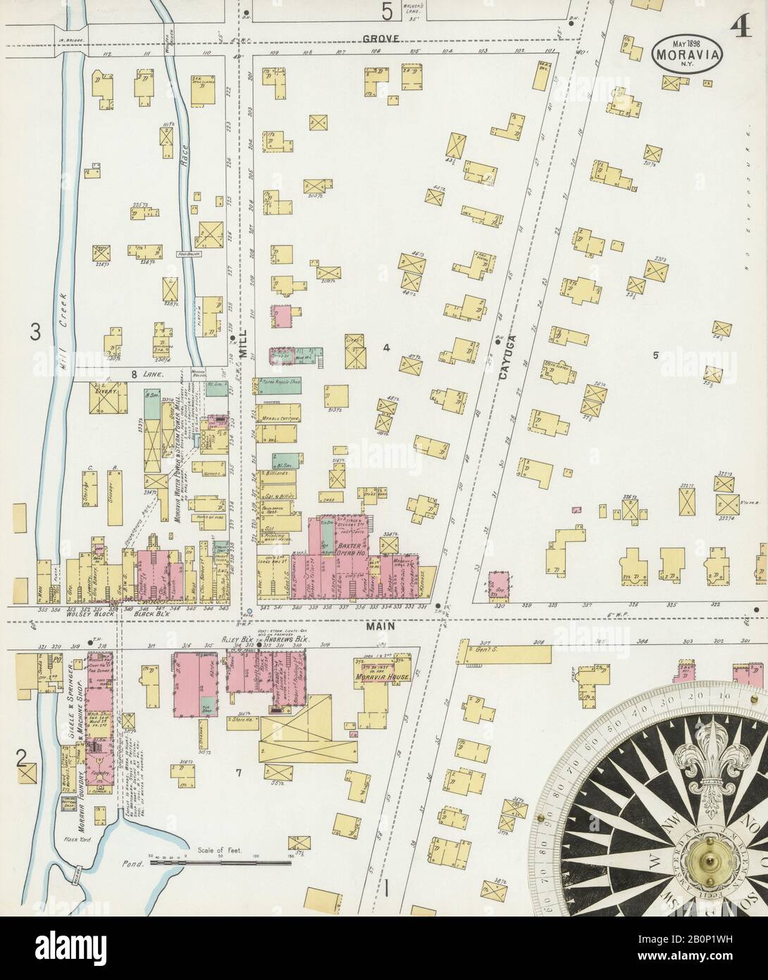 Cayuga map hi-res stock photography and images - Alamy