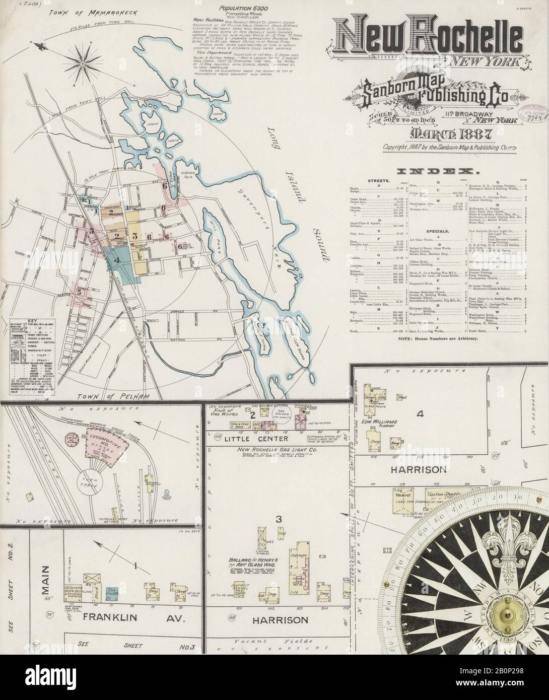 New rochelle map hi-res stock photography and images - Alamy