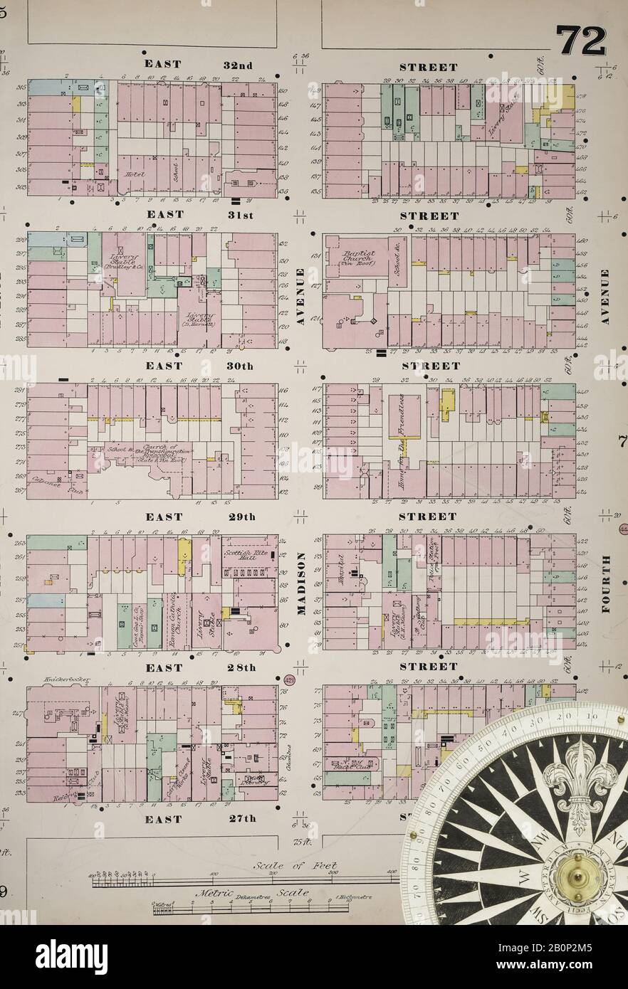 1890 fire map hi-res stock photography and images - Alamy