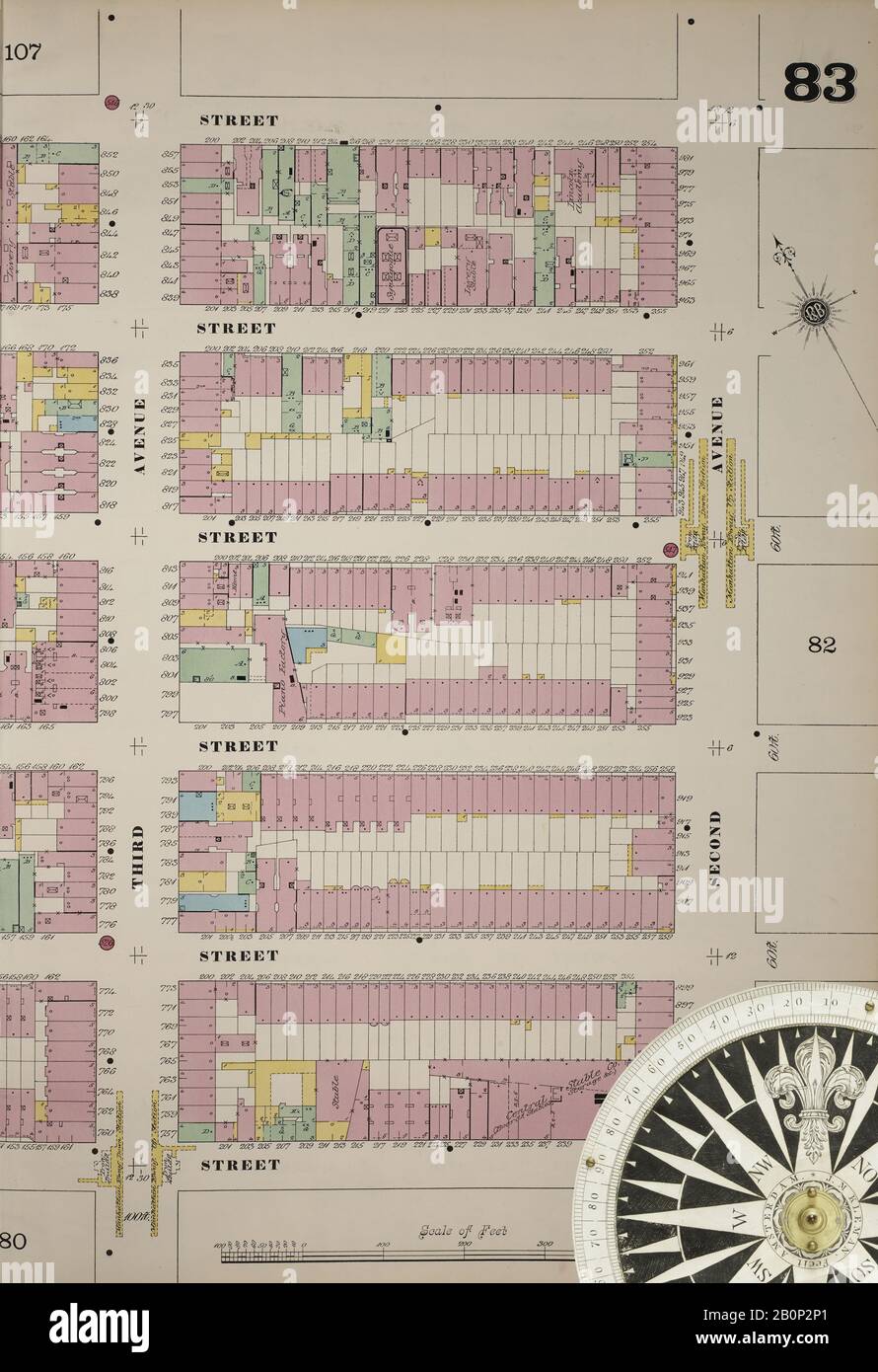 Manhattan map 1899 hi-res stock photography and images - Alamy