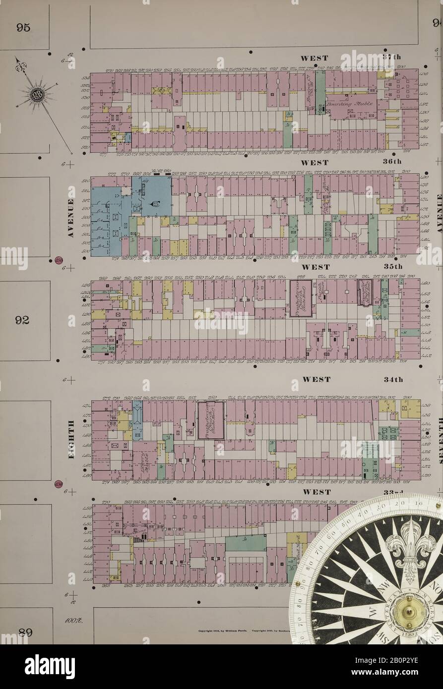 Manhattan map 1899 hi-res stock photography and images - Alamy