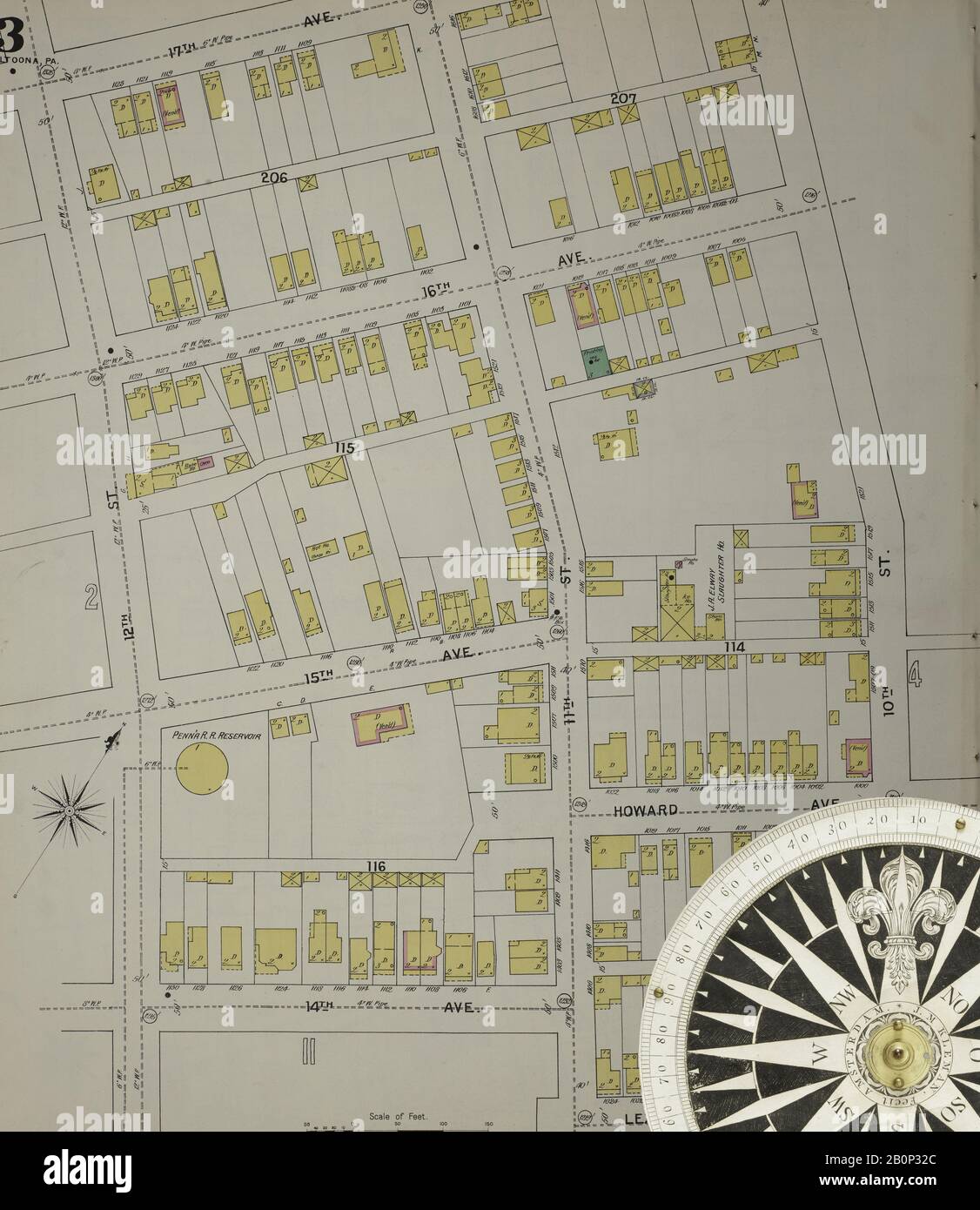 Altoona map hi-res stock photography and images - Alamy