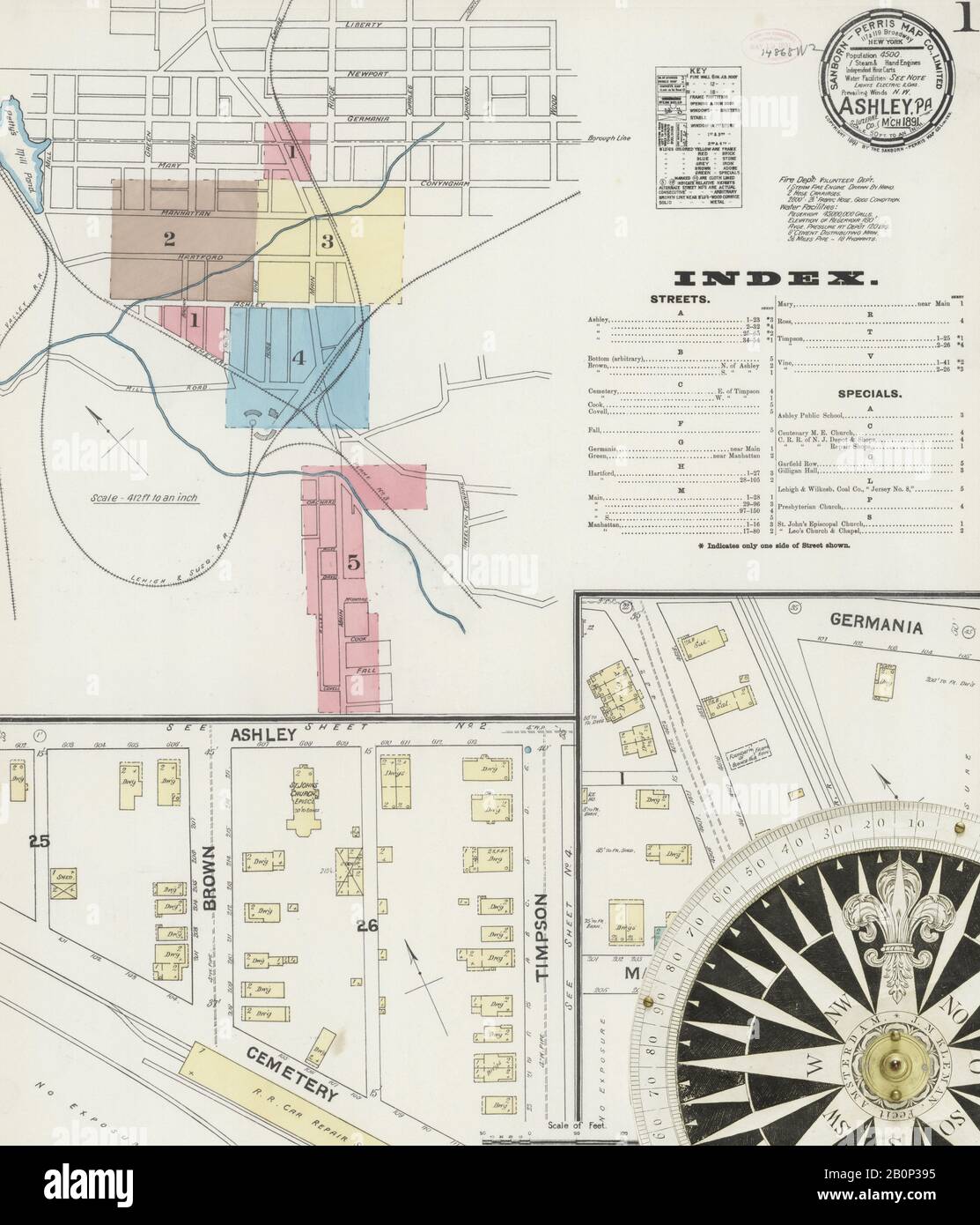 Ashley map hi-res stock photography and images - Alamy