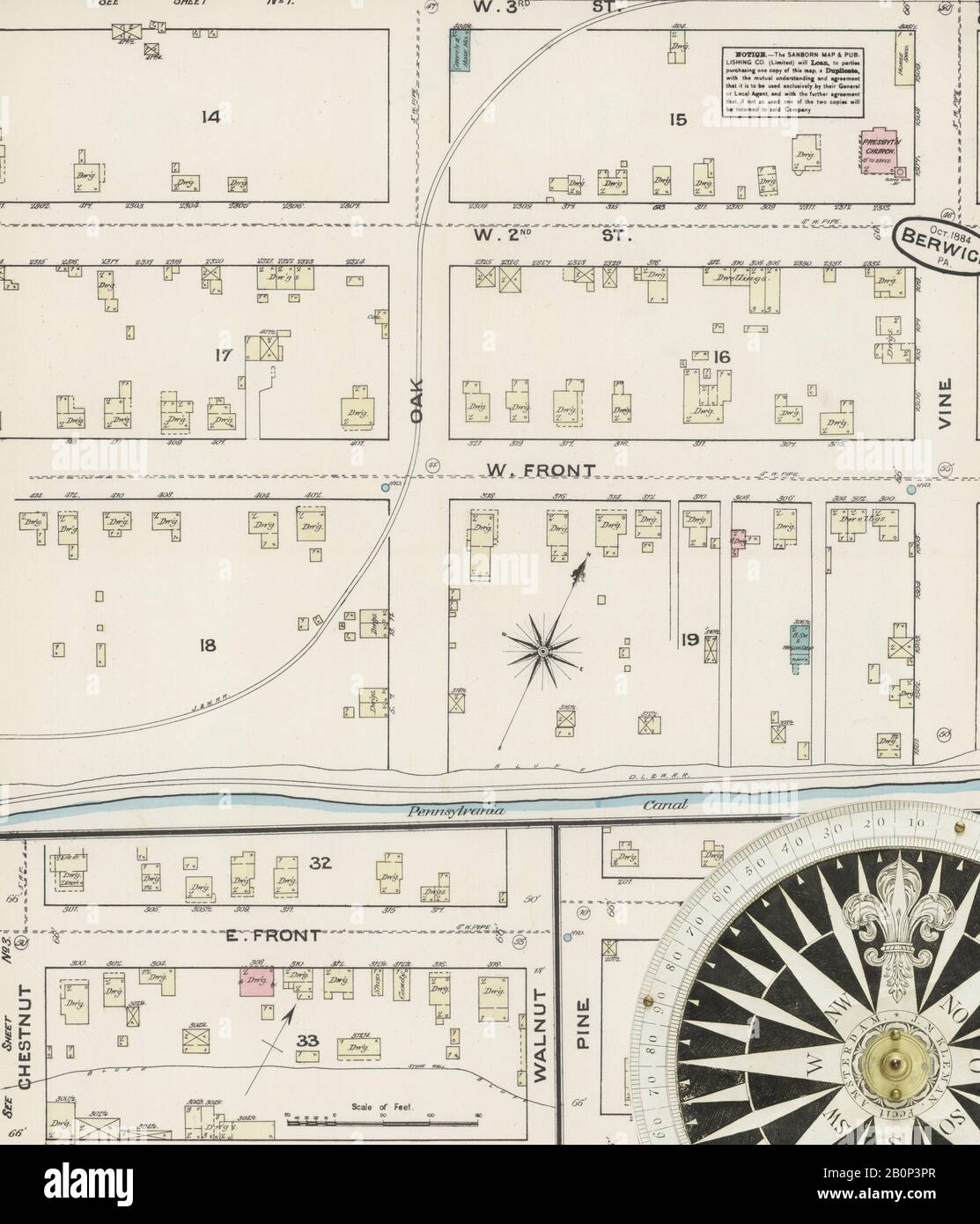 Berwick pennsylvania map hi-res stock photography and images - Alamy