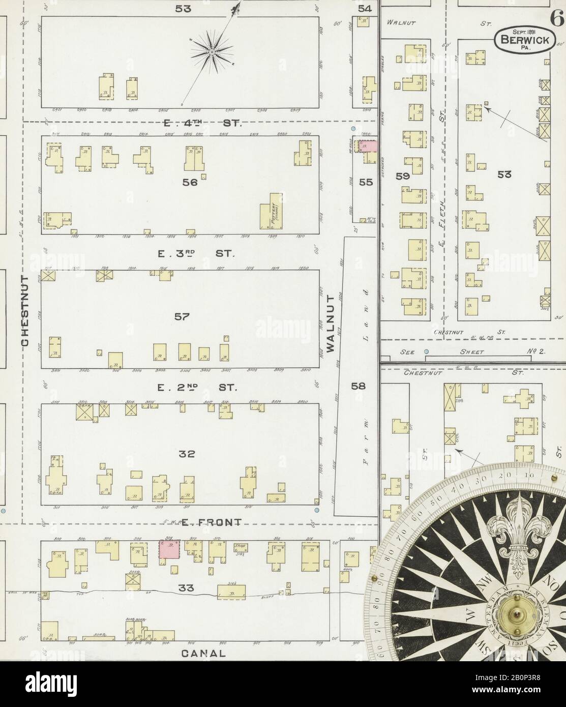 Berwick pennsylvania map hi-res stock photography and images - Alamy