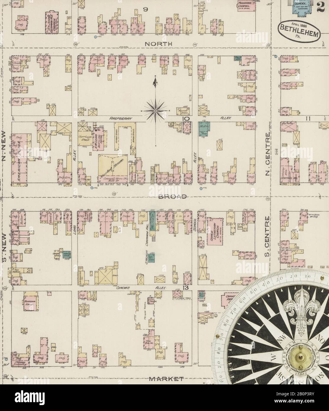 Map of bethlehem pennsylvania hi-res stock photography and images - Alamy