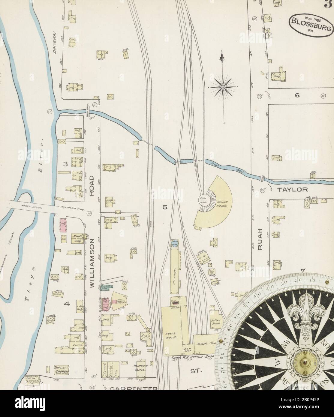 Map of tioga pennsylvania hi-res stock photography and images - Alamy