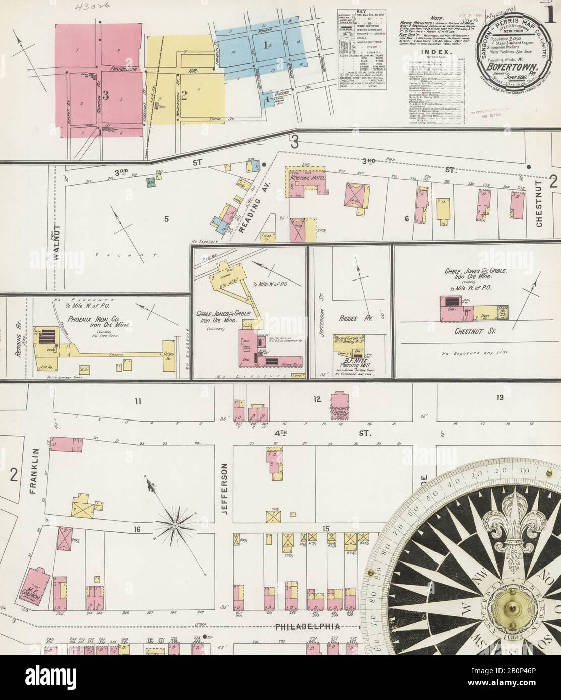 Map of boyertown hi-res stock photography and images - Alamy