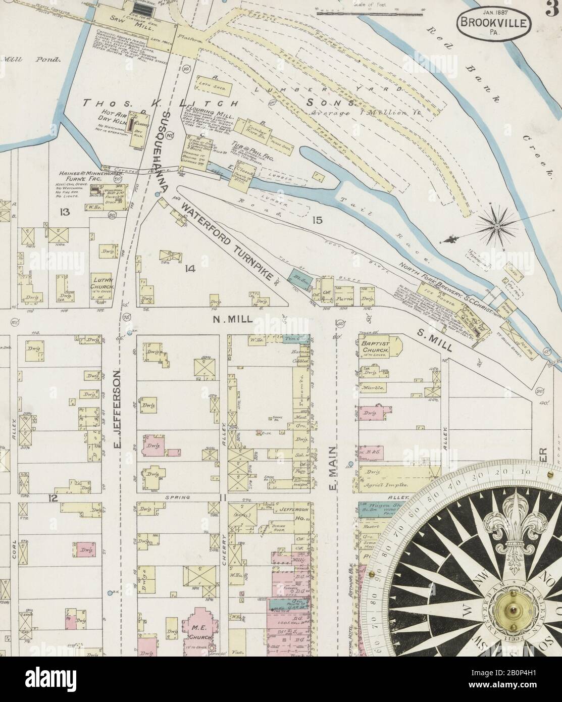 Map of brookville hi-res stock photography and images - Alamy