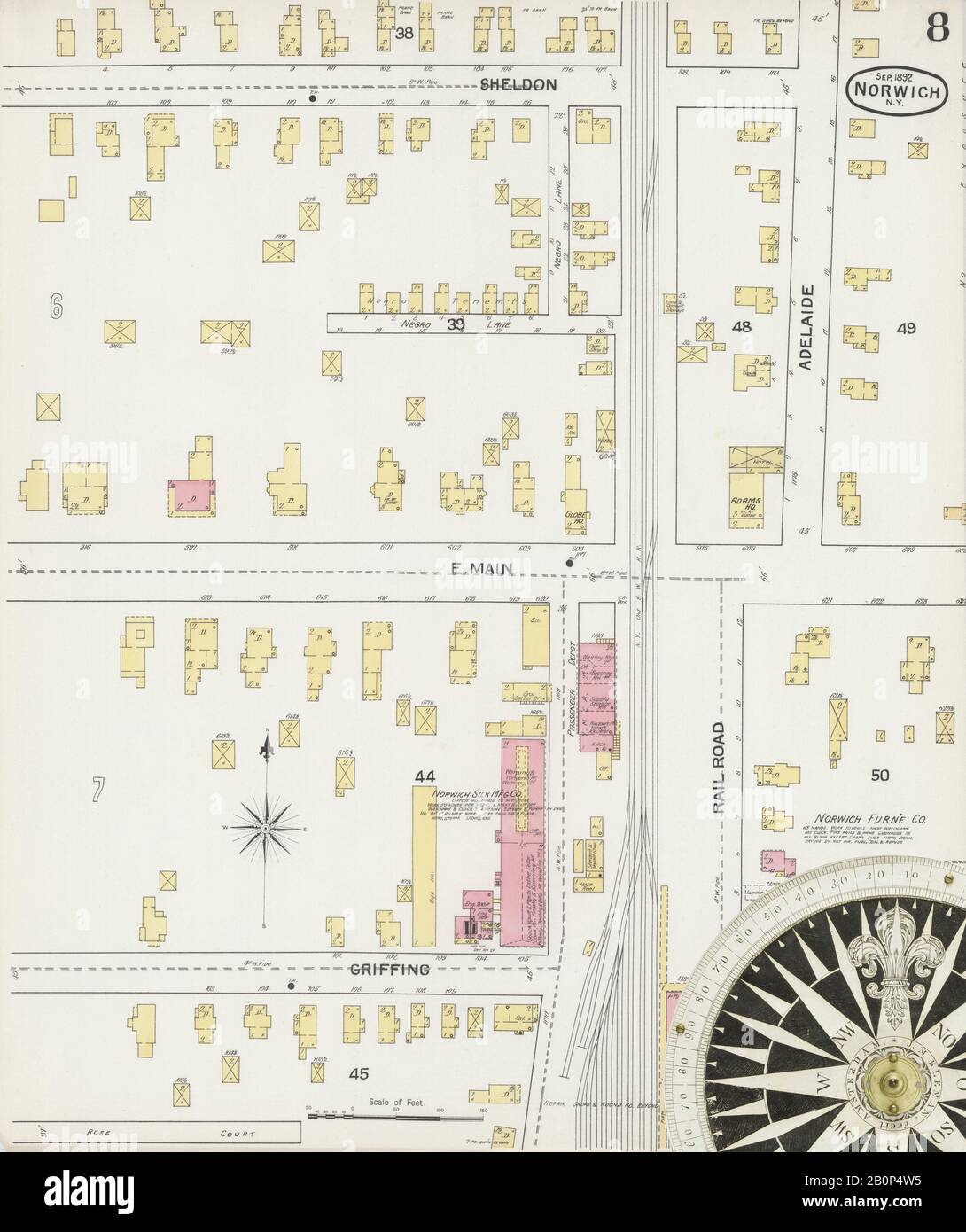 Map of norwich new york hi-res stock photography and images - Alamy