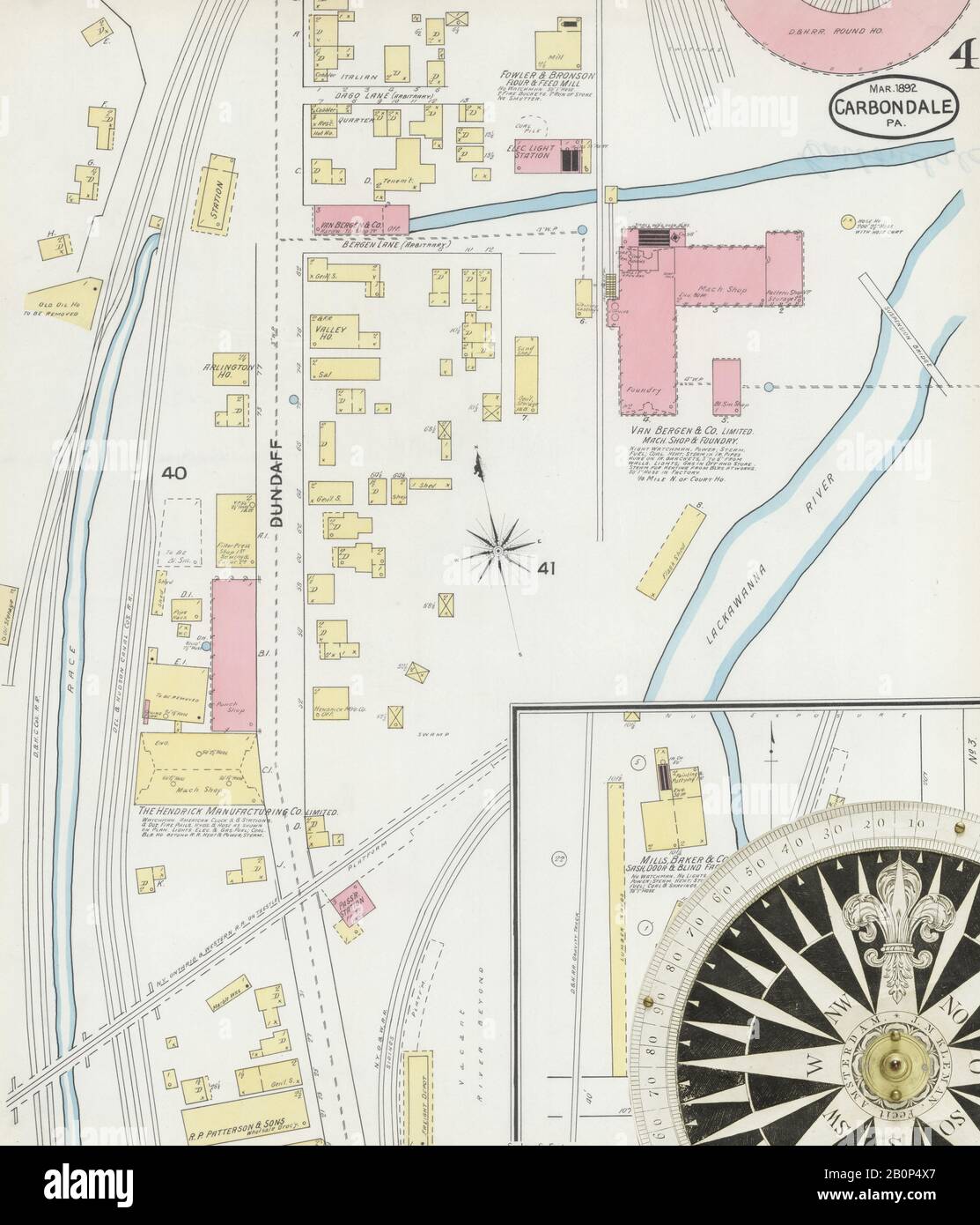 Carbondale map hi-res stock photography and images - Alamy