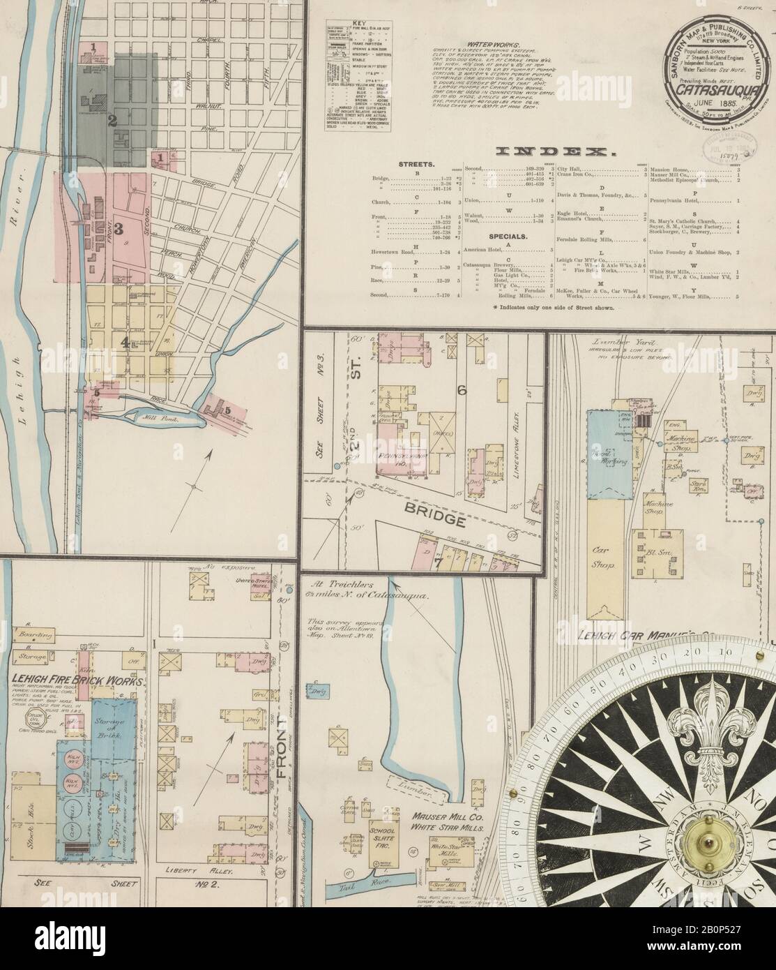 1885 fire map hi-res stock photography and images - Alamy
