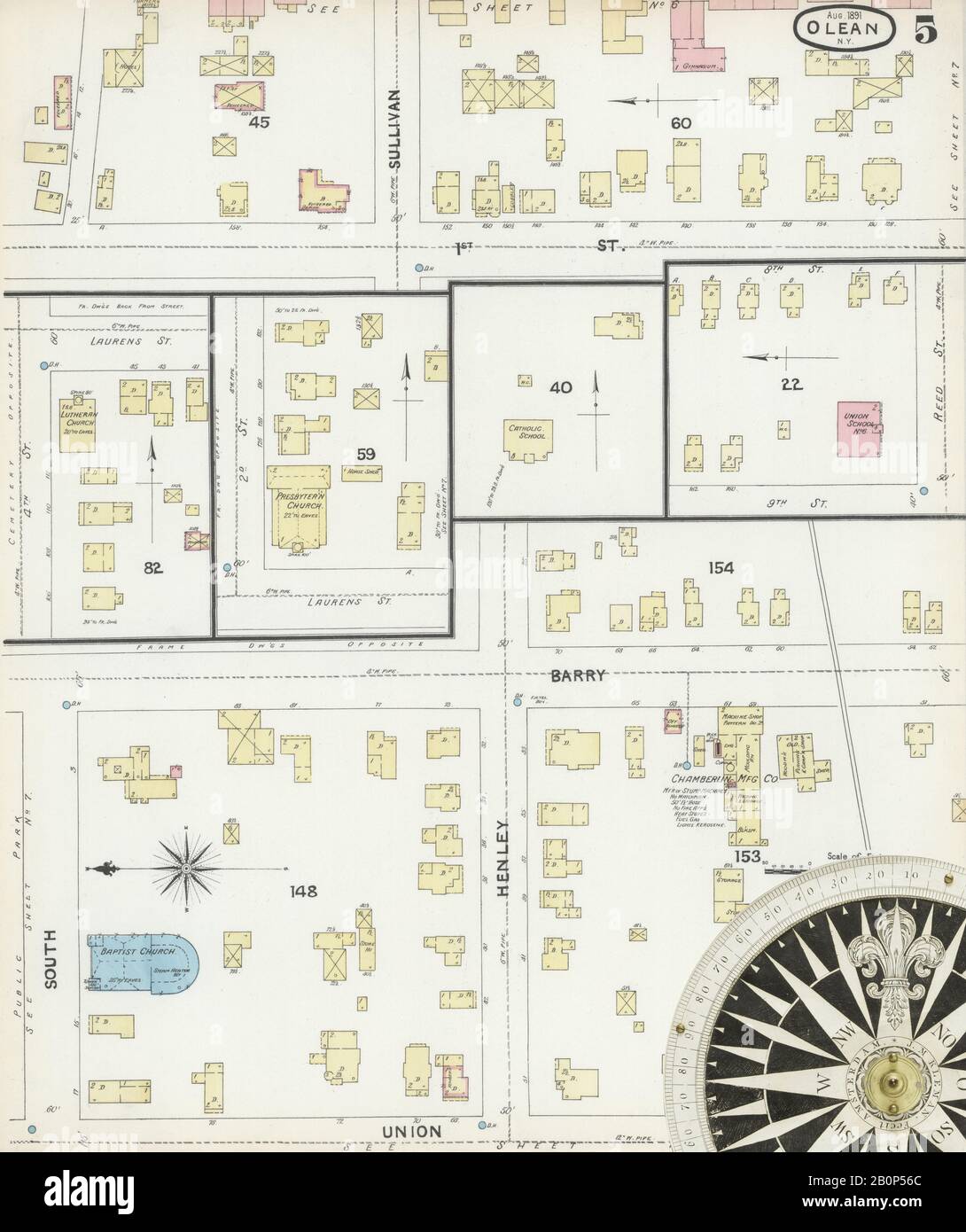 Map of olean hi-res stock photography and images - Alamy