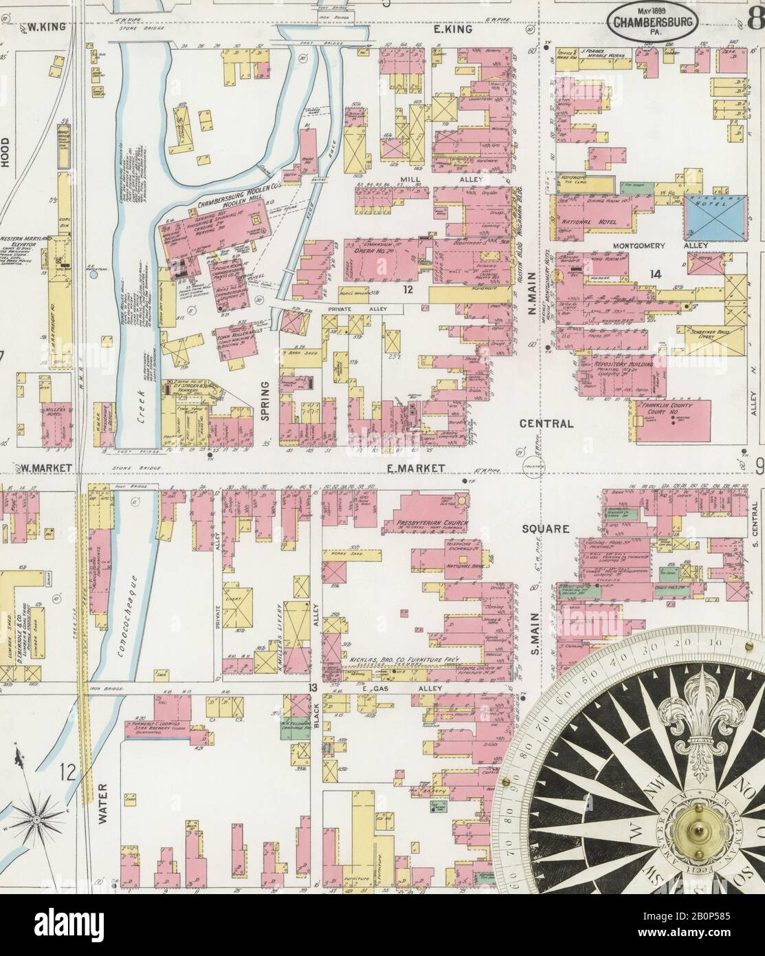 Map of franklin county hi-res stock photography and images - Alamy