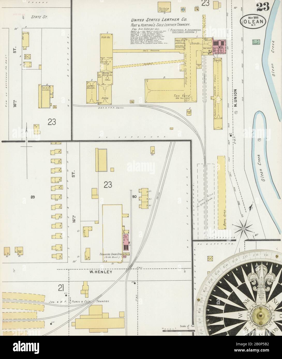 Map of olean hi-res stock photography and images - Alamy