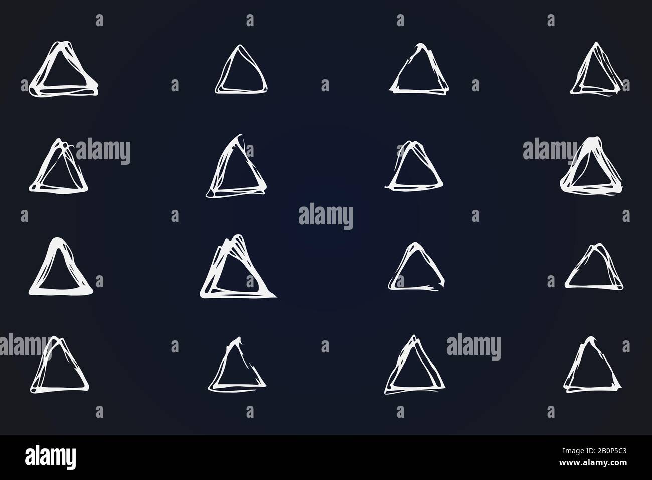 Simple geometric shapes drawn in pencil by hand Stock Vector Image ...