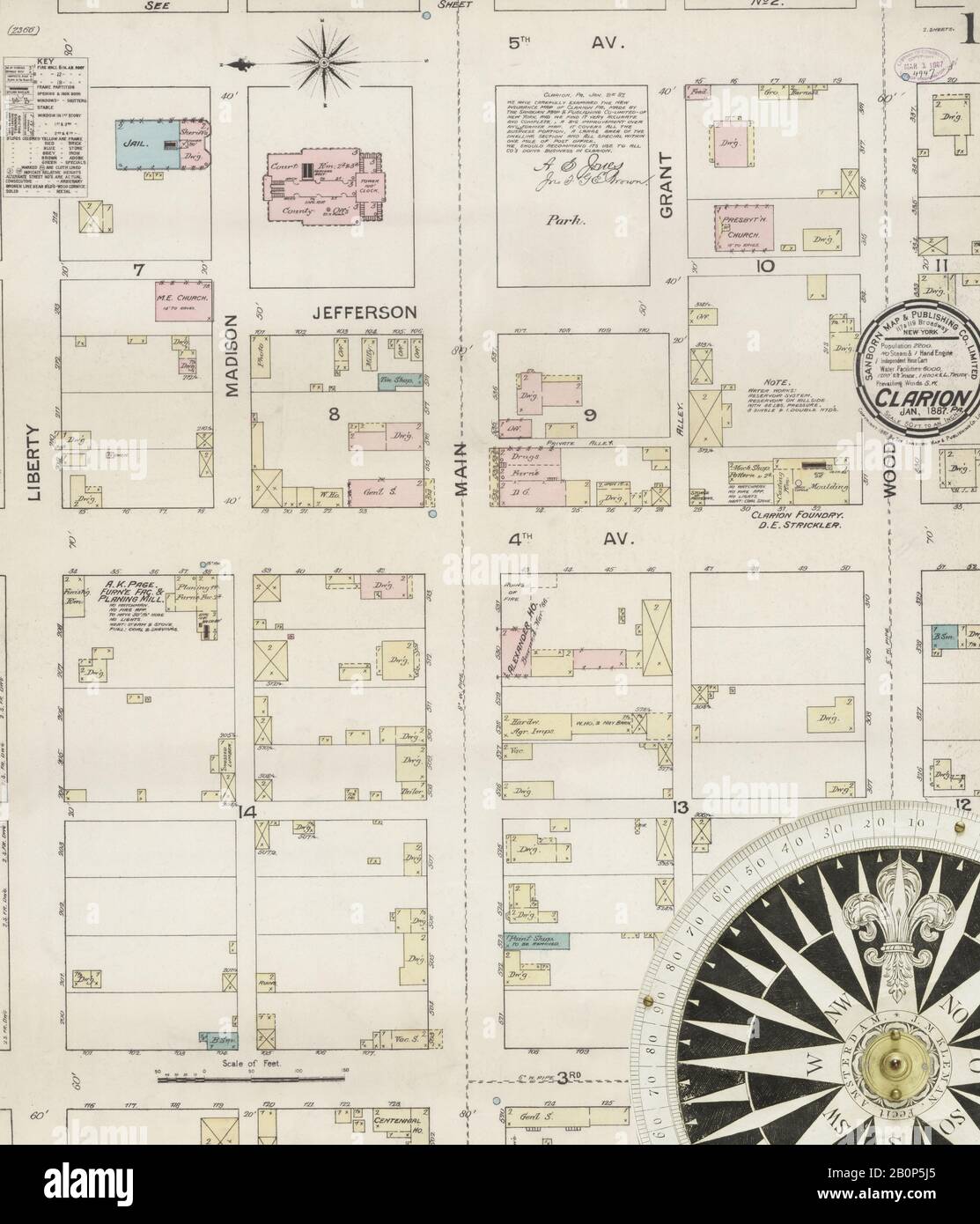 Clarion map hi-res stock photography and images - Alamy