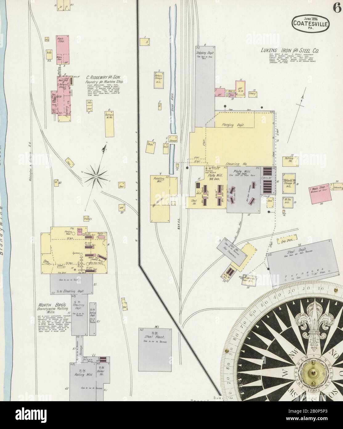 Coatesville map hi-res stock photography and images - Alamy