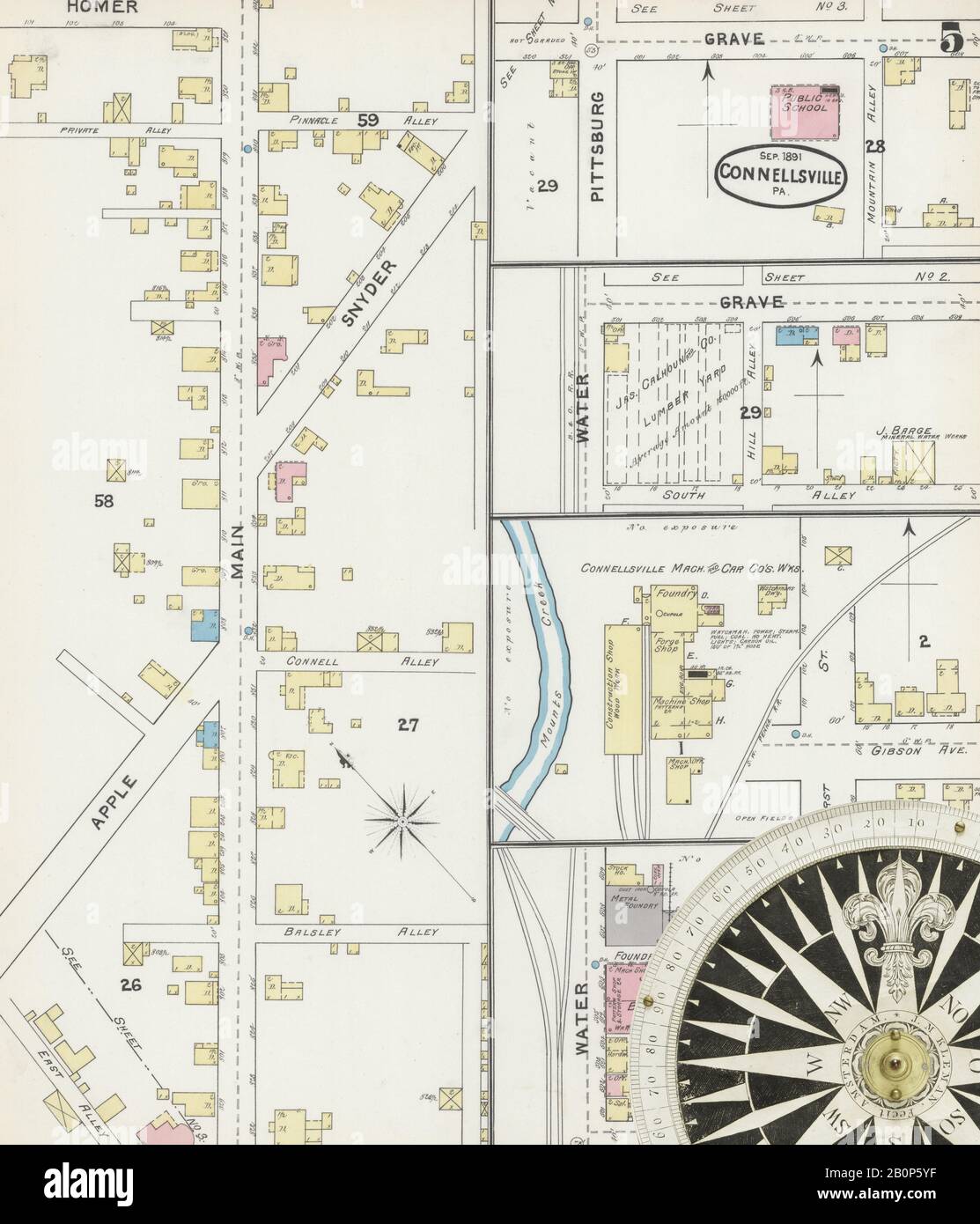 Image 5 of Sanborn Fire Insurance Map from Connellsville, Fayette ...