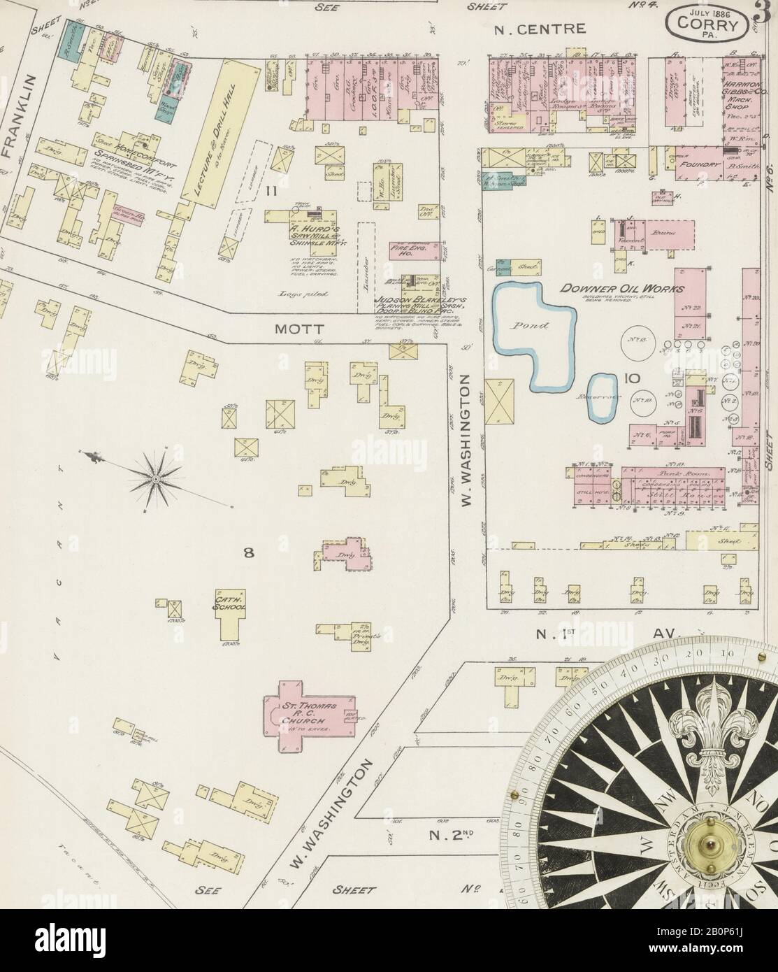 Corry pennsylvania map hi-res stock photography and images - Alamy