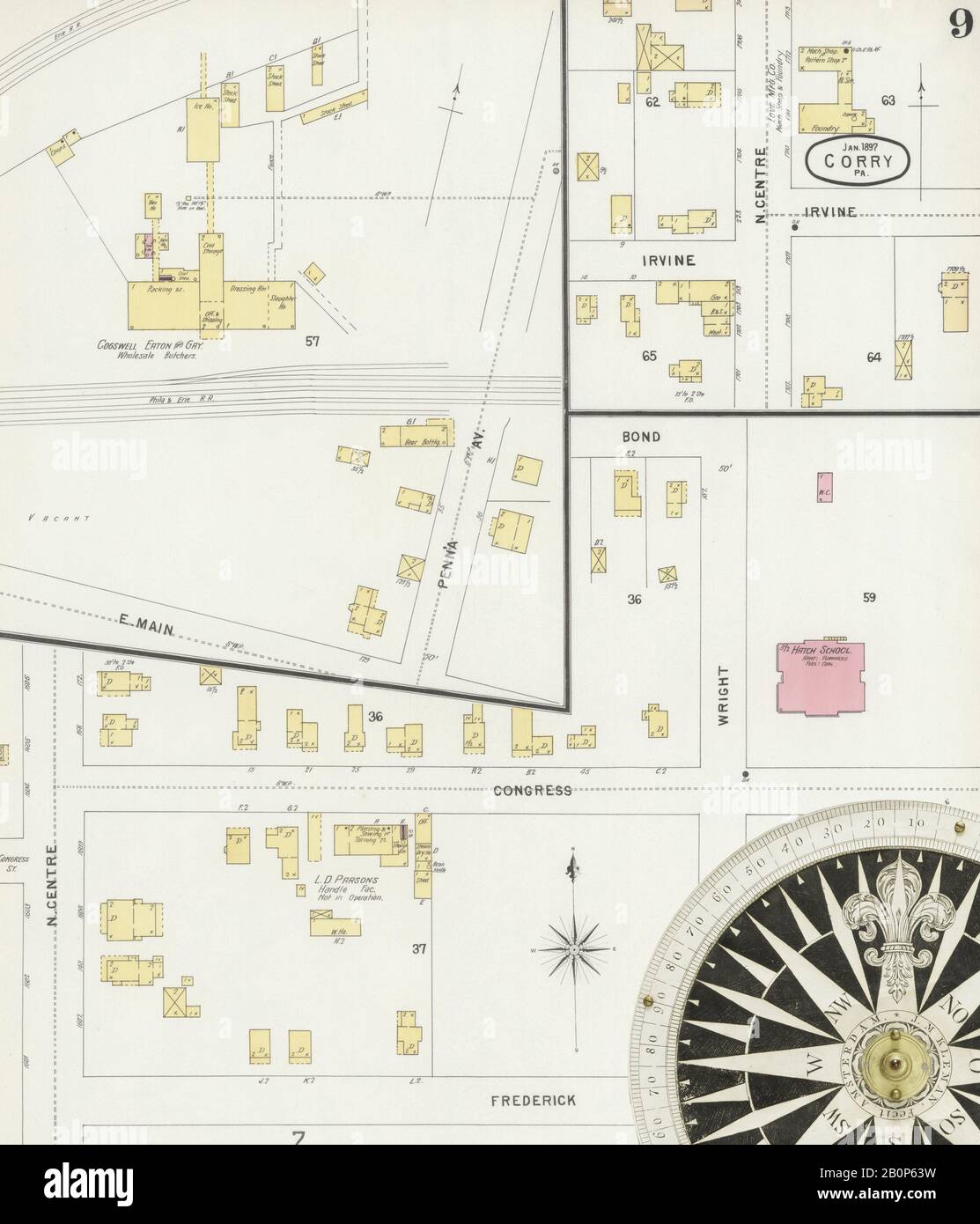 Corry pennsylvania map hi-res stock photography and images - Alamy