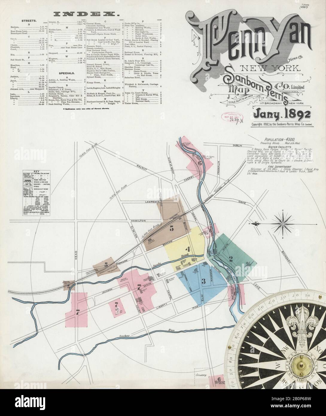 Penn yan map hi-res stock photography and images - Alamy