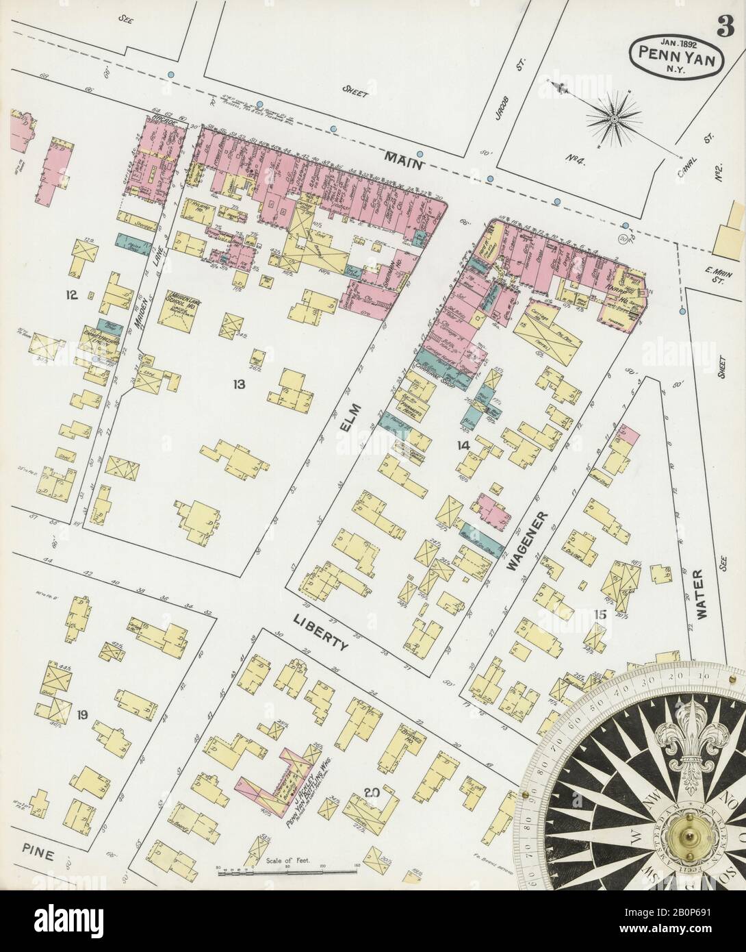 Penn yan map hi-res stock photography and images - Alamy