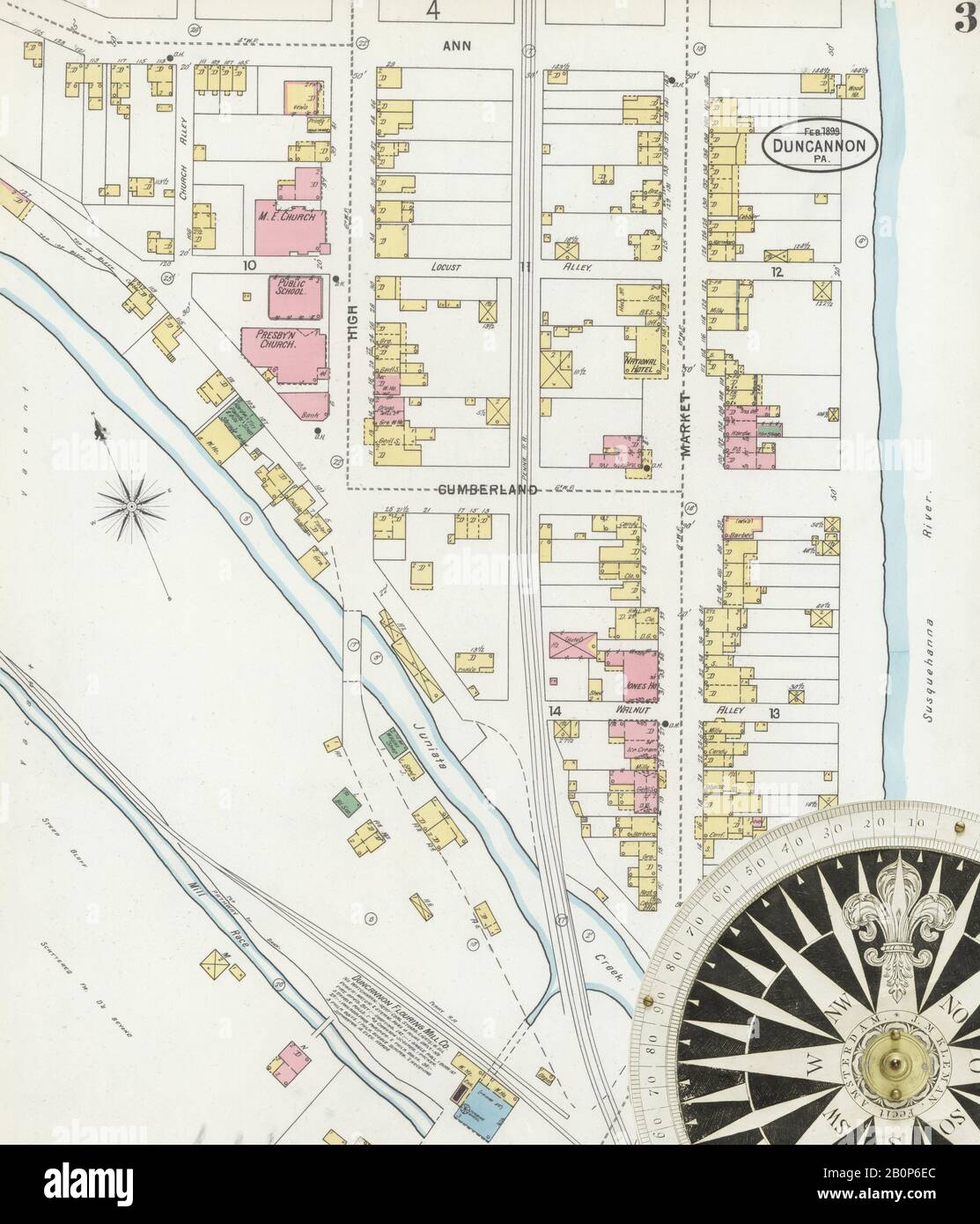 Duncannon pennsylvania map hi-res stock photography and images - Alamy