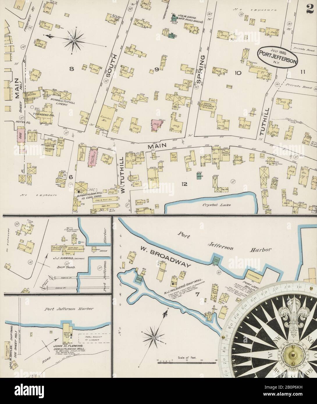 Map of port jefferson hi-res stock photography and images - Alamy