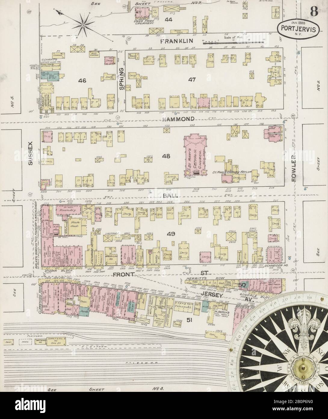 Image 8 of Sanborn Fire Insurance Map from Port Jervis, Orange County ...