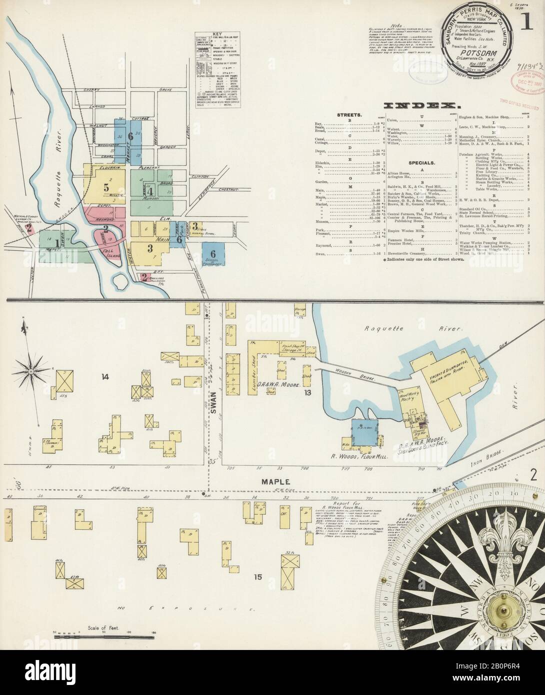 Potsdam new york map hi-res stock photography and images - Alamy