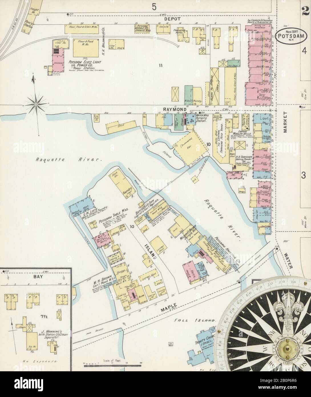 Potsdam new york map hi-res stock photography and images - Alamy