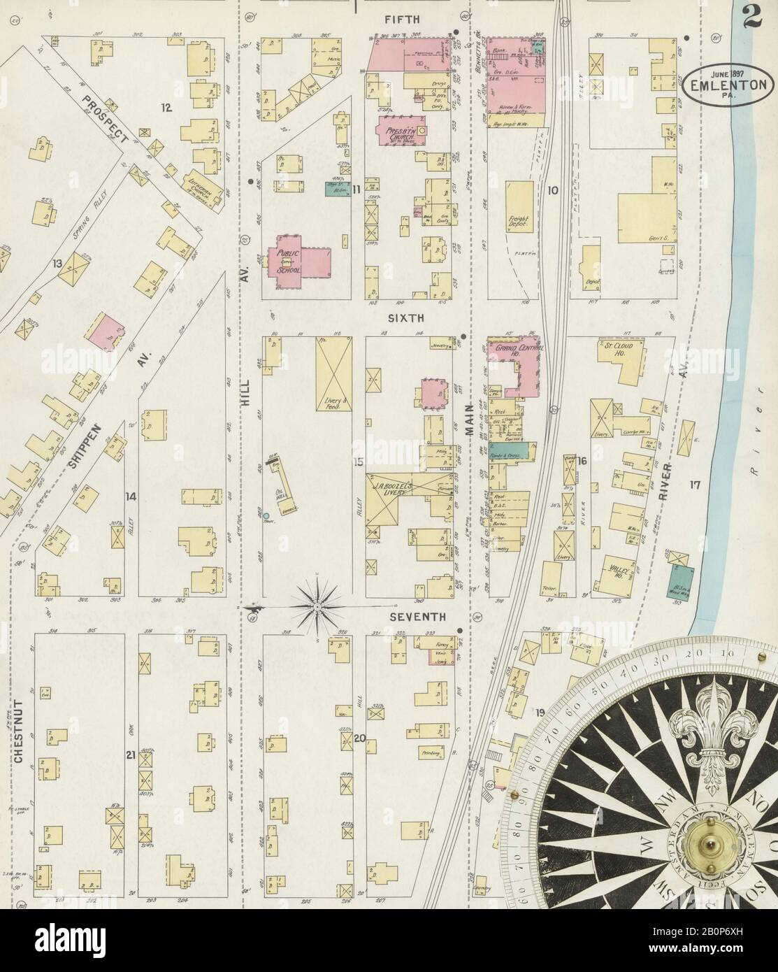 Map of emlenton hi-res stock photography and images - Alamy