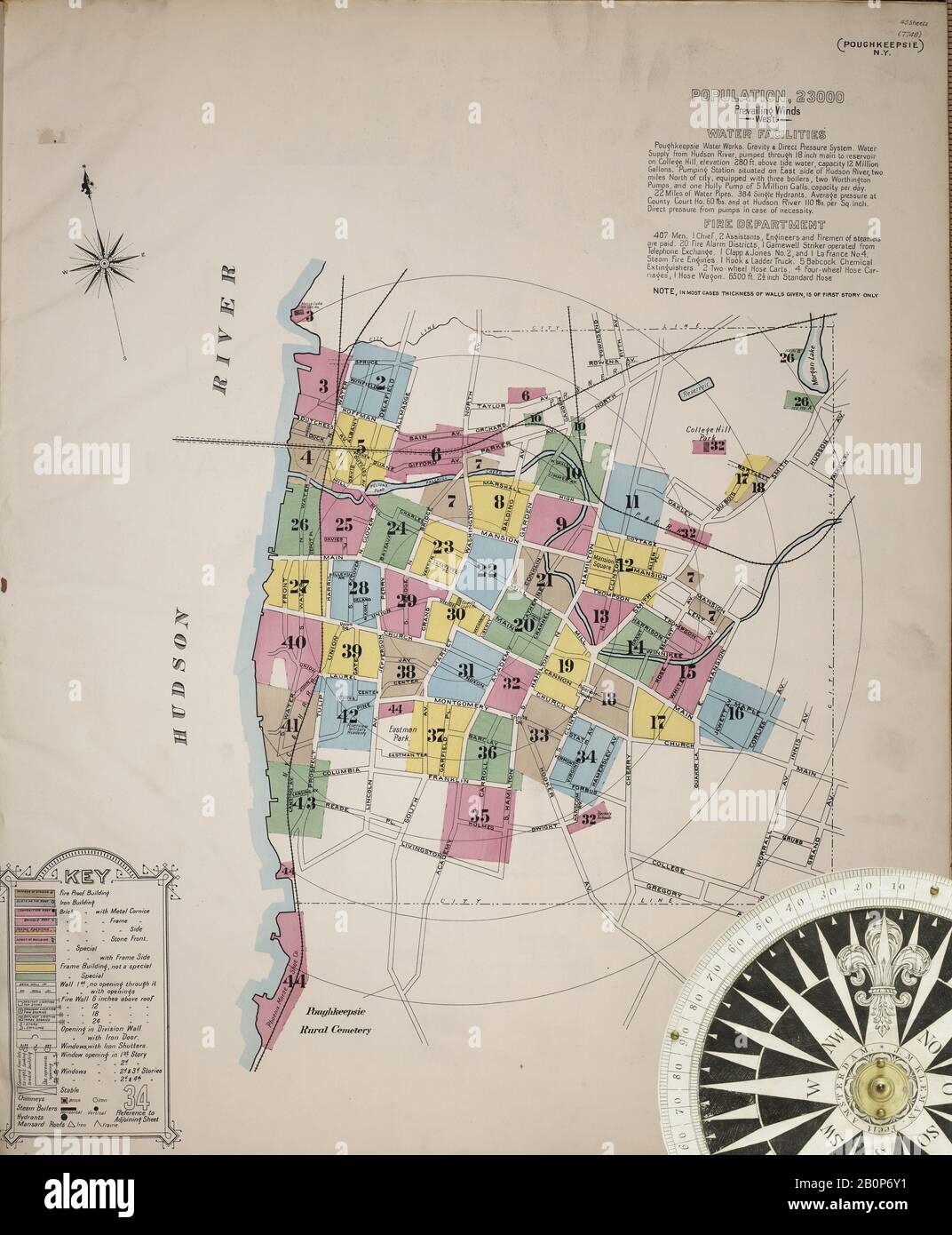 Map of poughkeepsie new york hi-res stock photography and images - Alamy