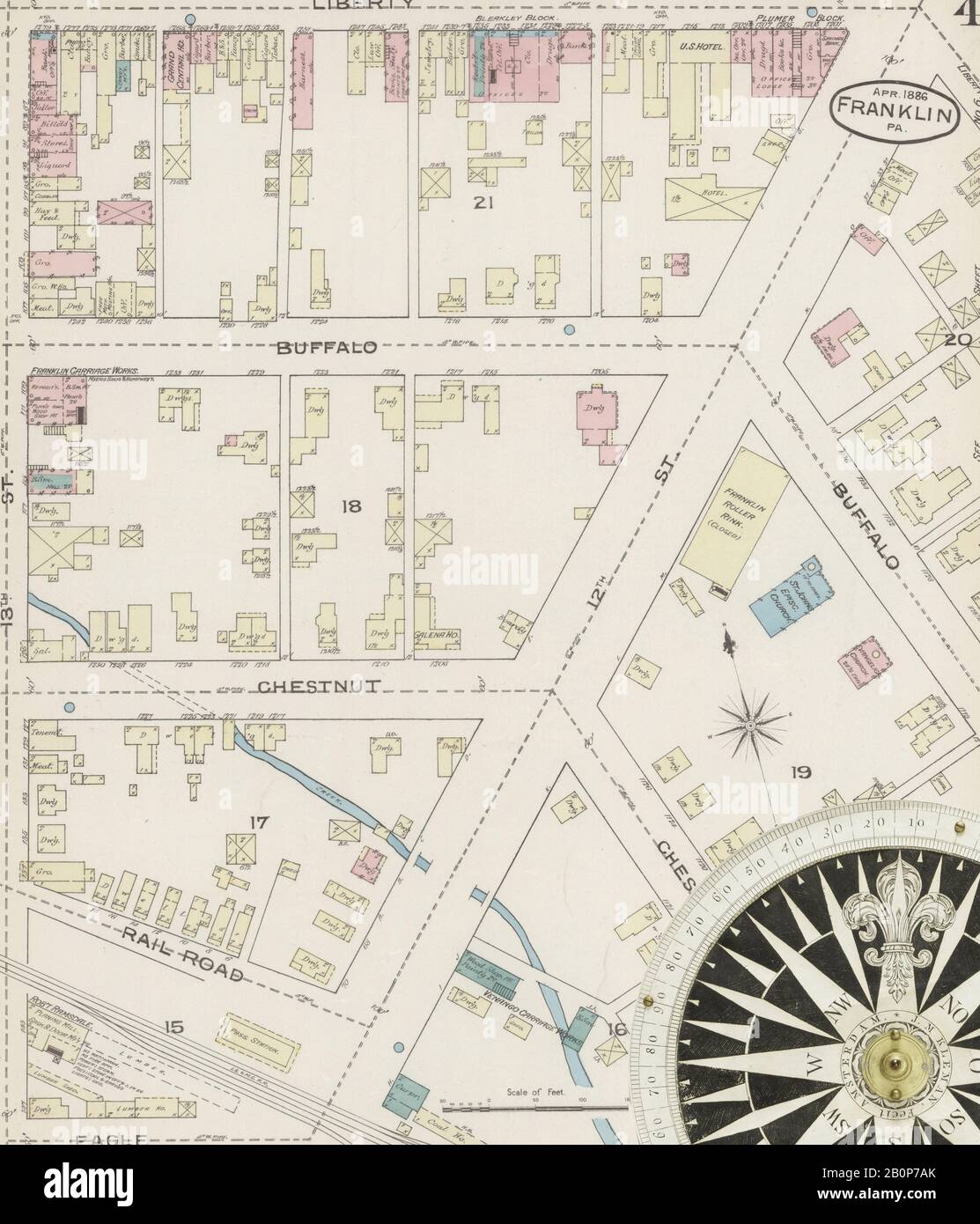 Map of venango hi-res stock photography and images - Alamy