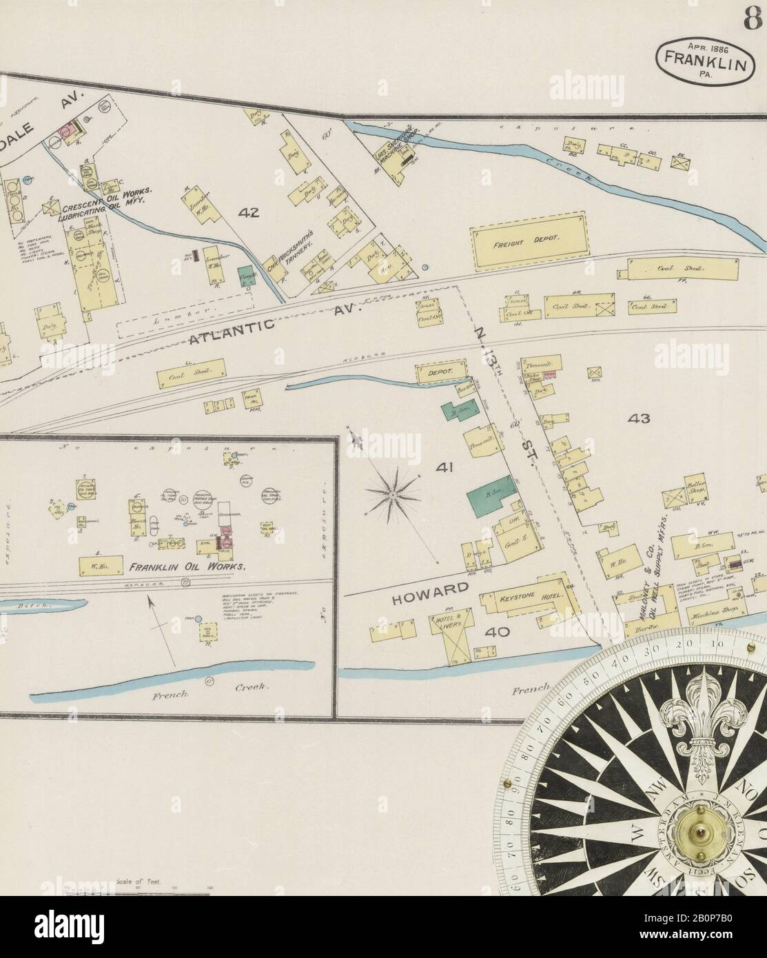 Venango county map hi-res stock photography and images - Alamy