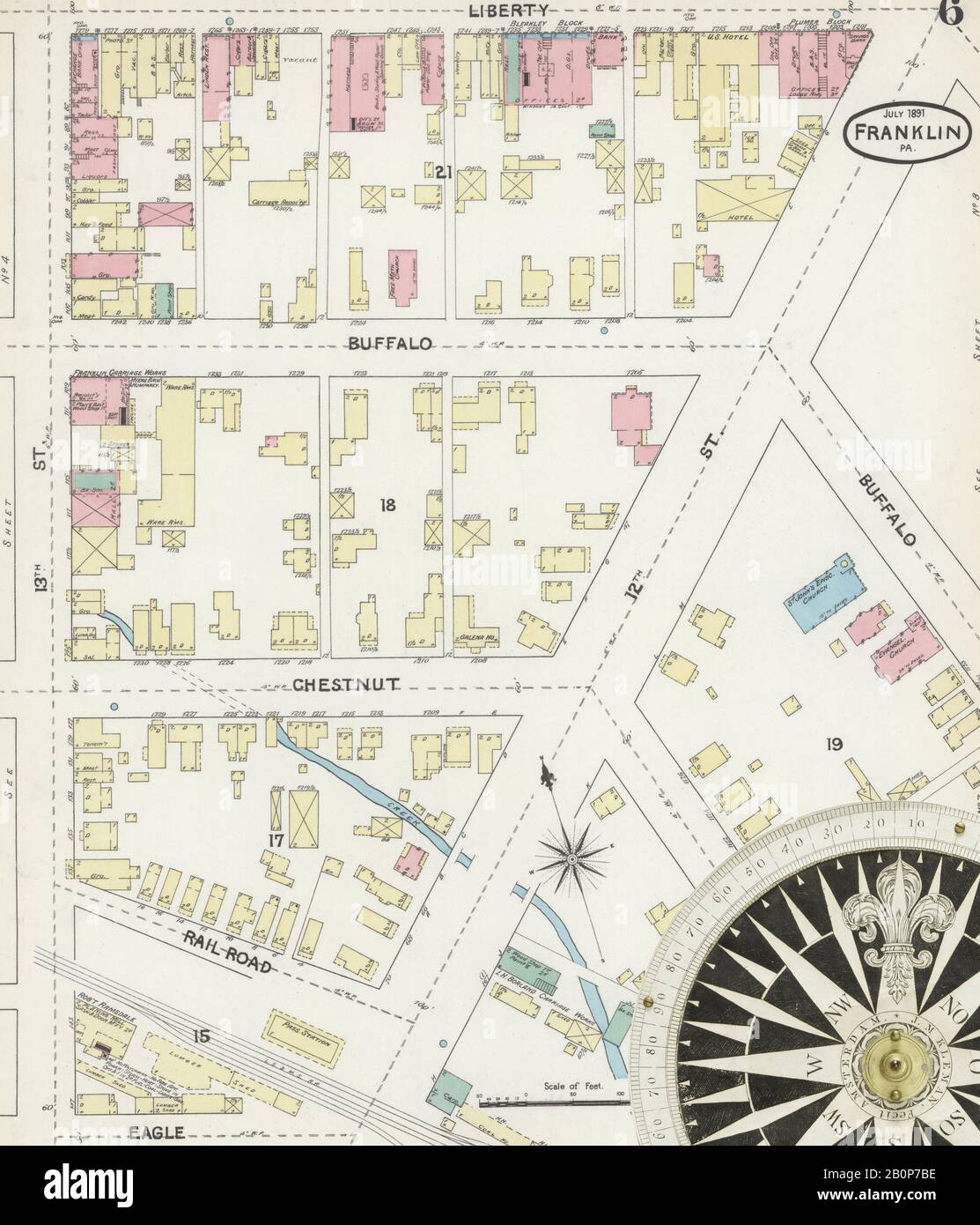 Map of venango hi-res stock photography and images - Alamy