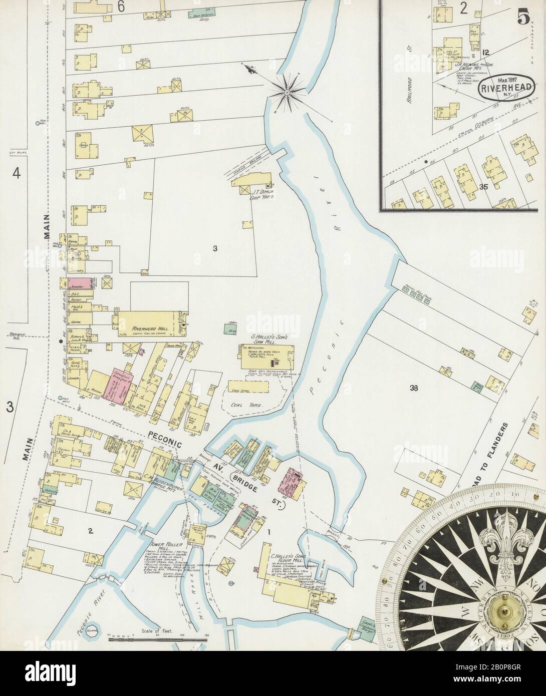 Map of riverhead hi-res stock photography and images - Alamy