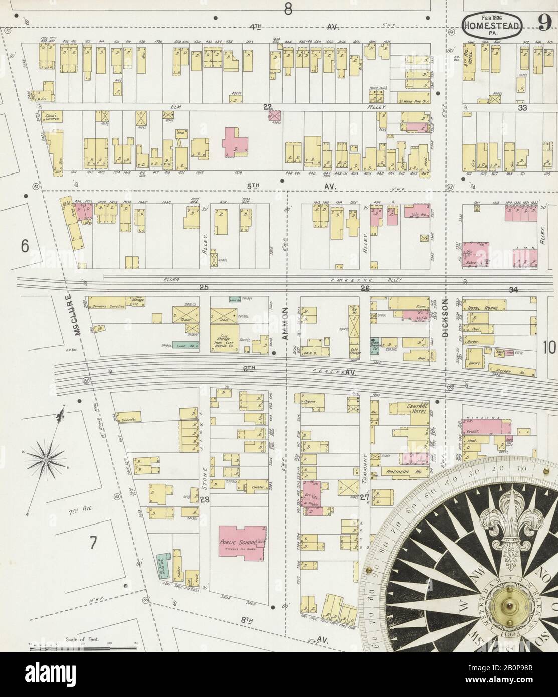 Homestead map hi-res stock photography and images - Alamy