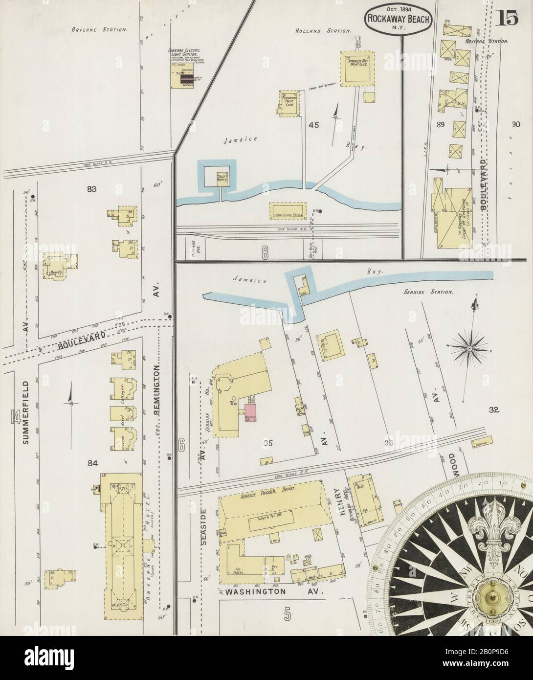 Rockaway beach map hi-res stock photography and images - Alamy