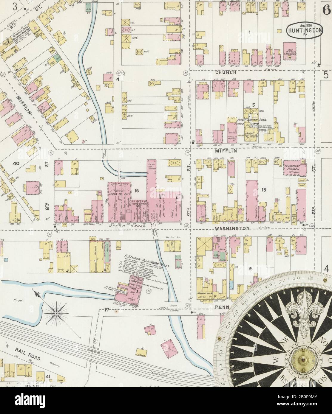 Huntingdon pennsylvania map hi-res stock photography and images - Alamy