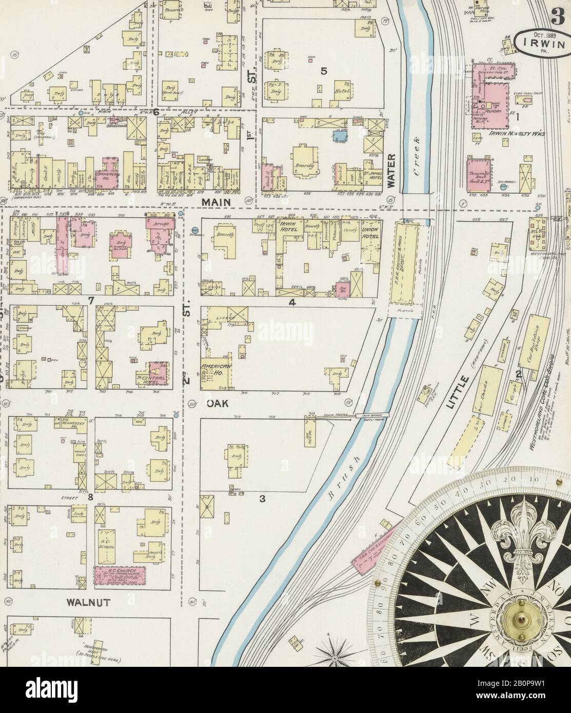 Irwin pennsylvania map hi-res stock photography and images - Alamy