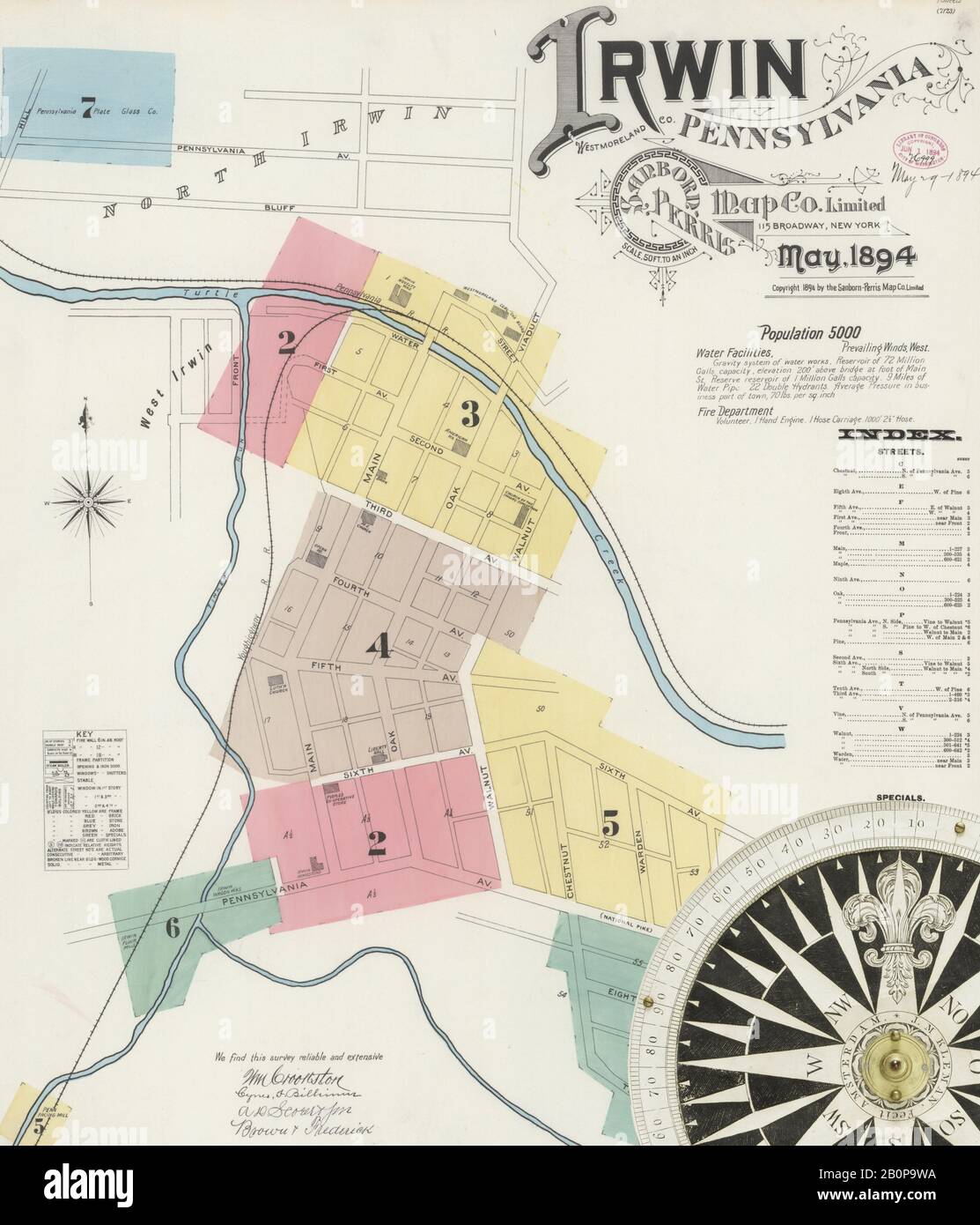 Irwin pennsylvania map hi-res stock photography and images - Alamy