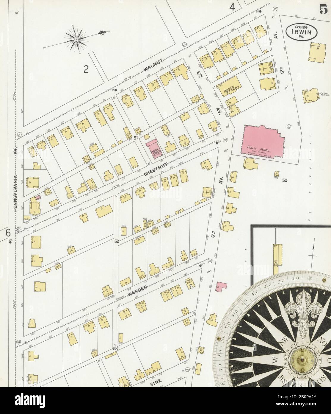 Irwin pennsylvania map hi-res stock photography and images - Alamy