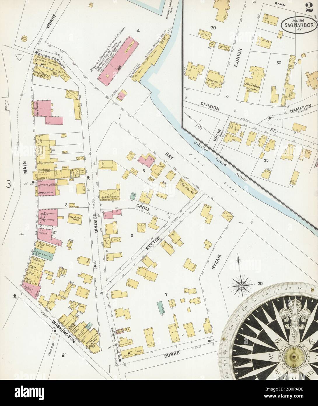 Map of sag harbor hi-res stock photography and images - Alamy