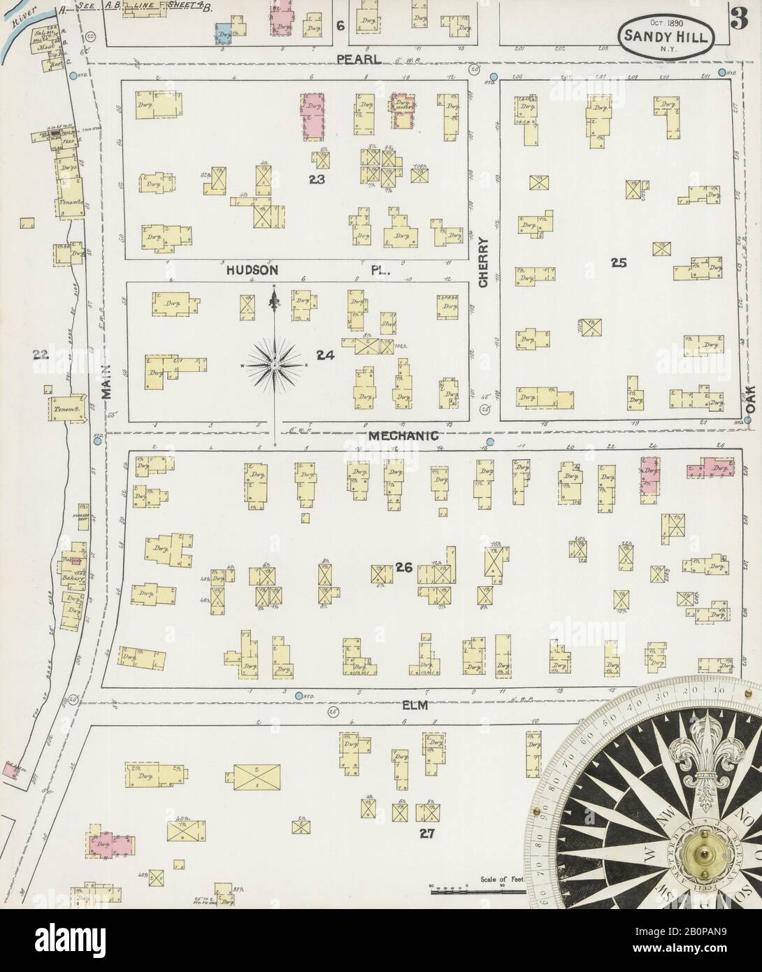 Map of sandy hi-res stock photography and images - Alamy