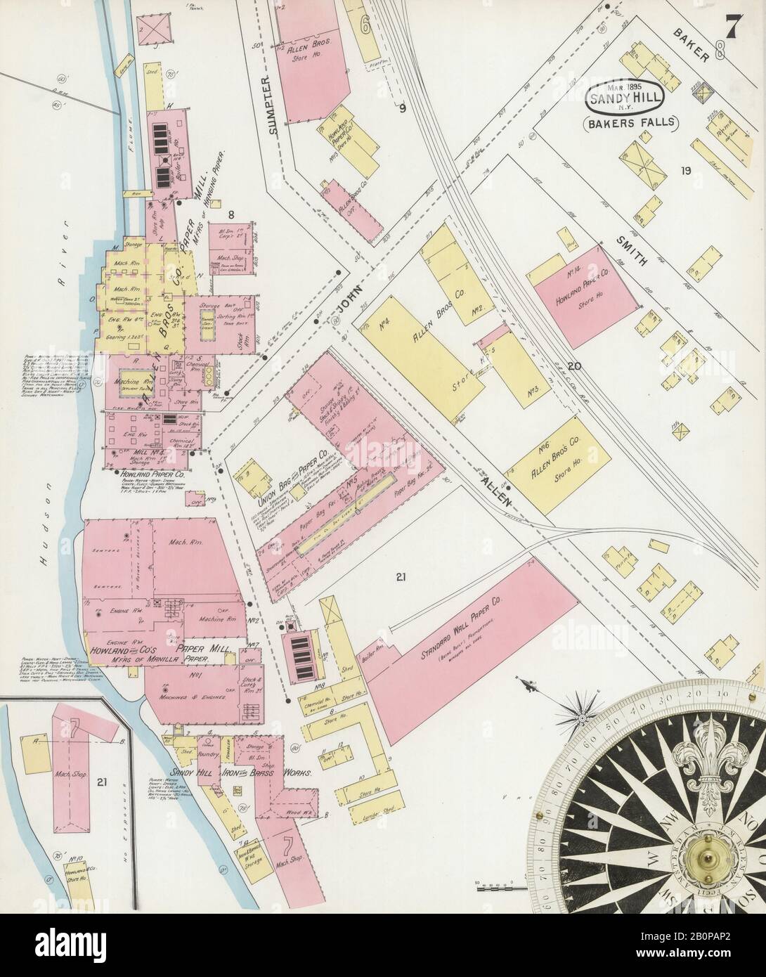 Map of sandy hi-res stock photography and images - Alamy