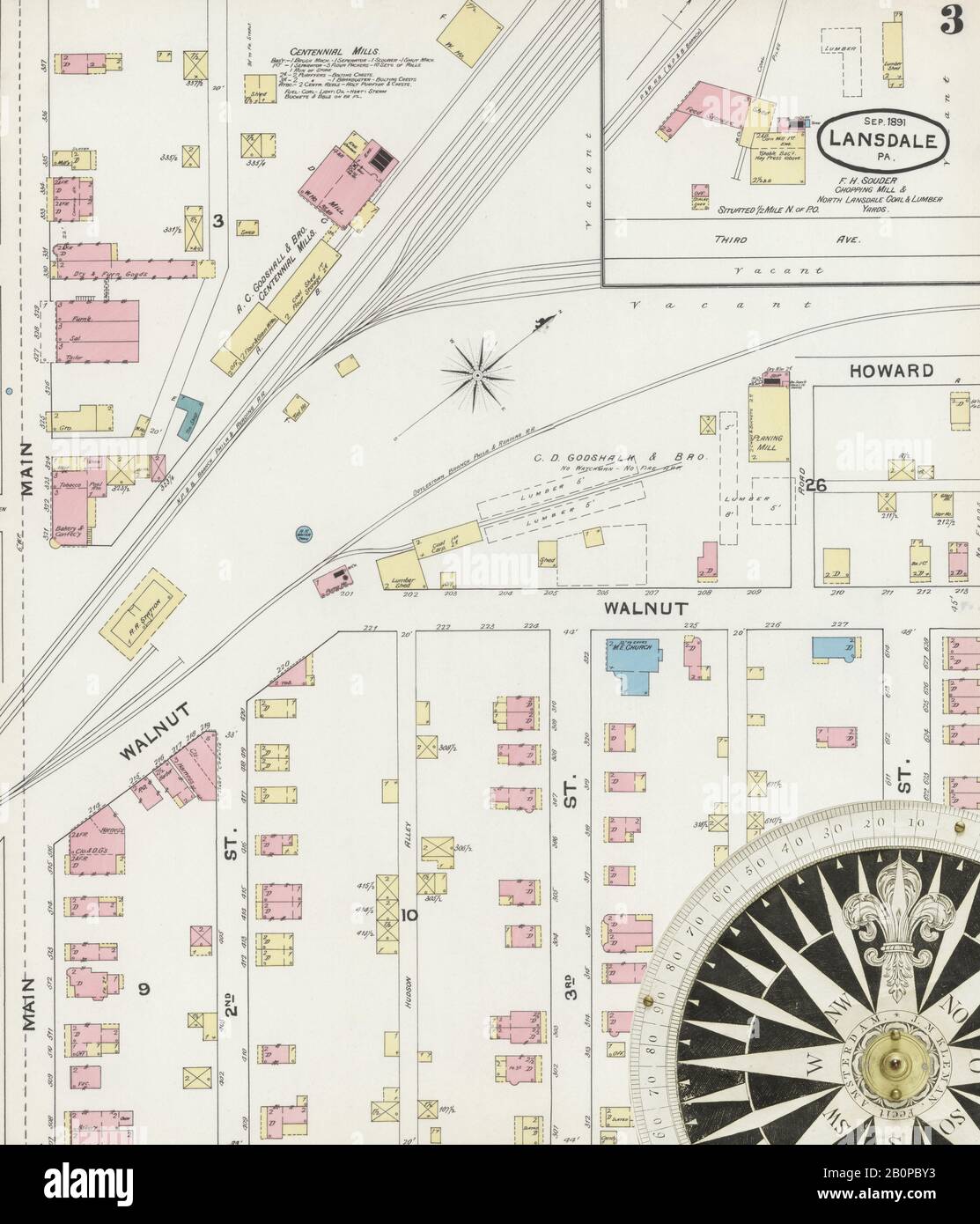 Map of lansdale hi-res stock photography and images - Alamy
