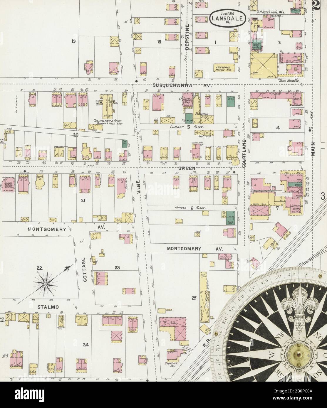 Map of lansdale hi-res stock photography and images - Alamy